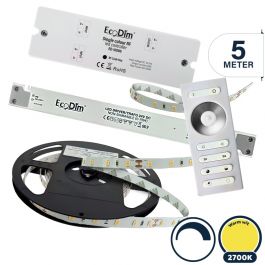 Led strip 5 meter warm wit, SMD | Complete set | Nu -15%
